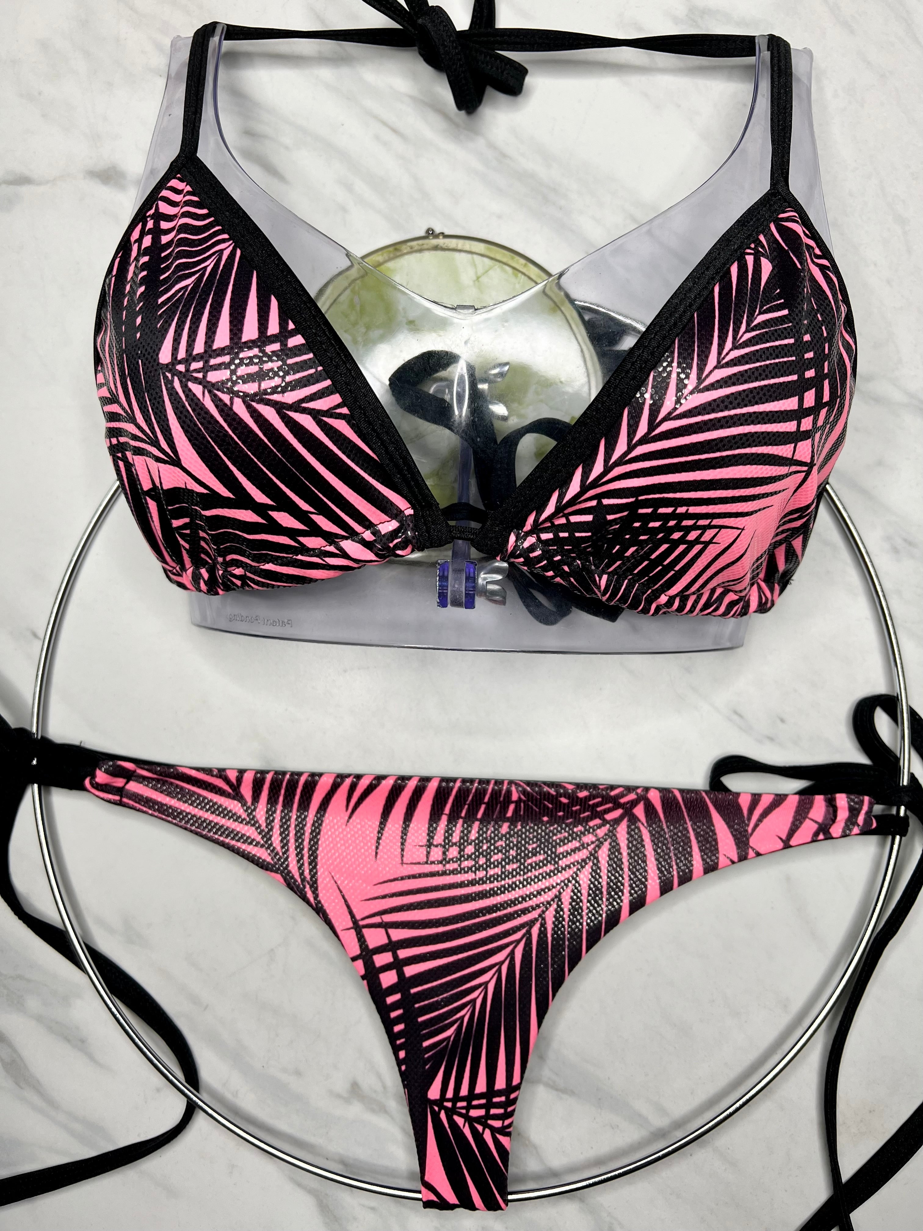 Pink Tropical Pixie Micro Bottom – Fede Swimwear