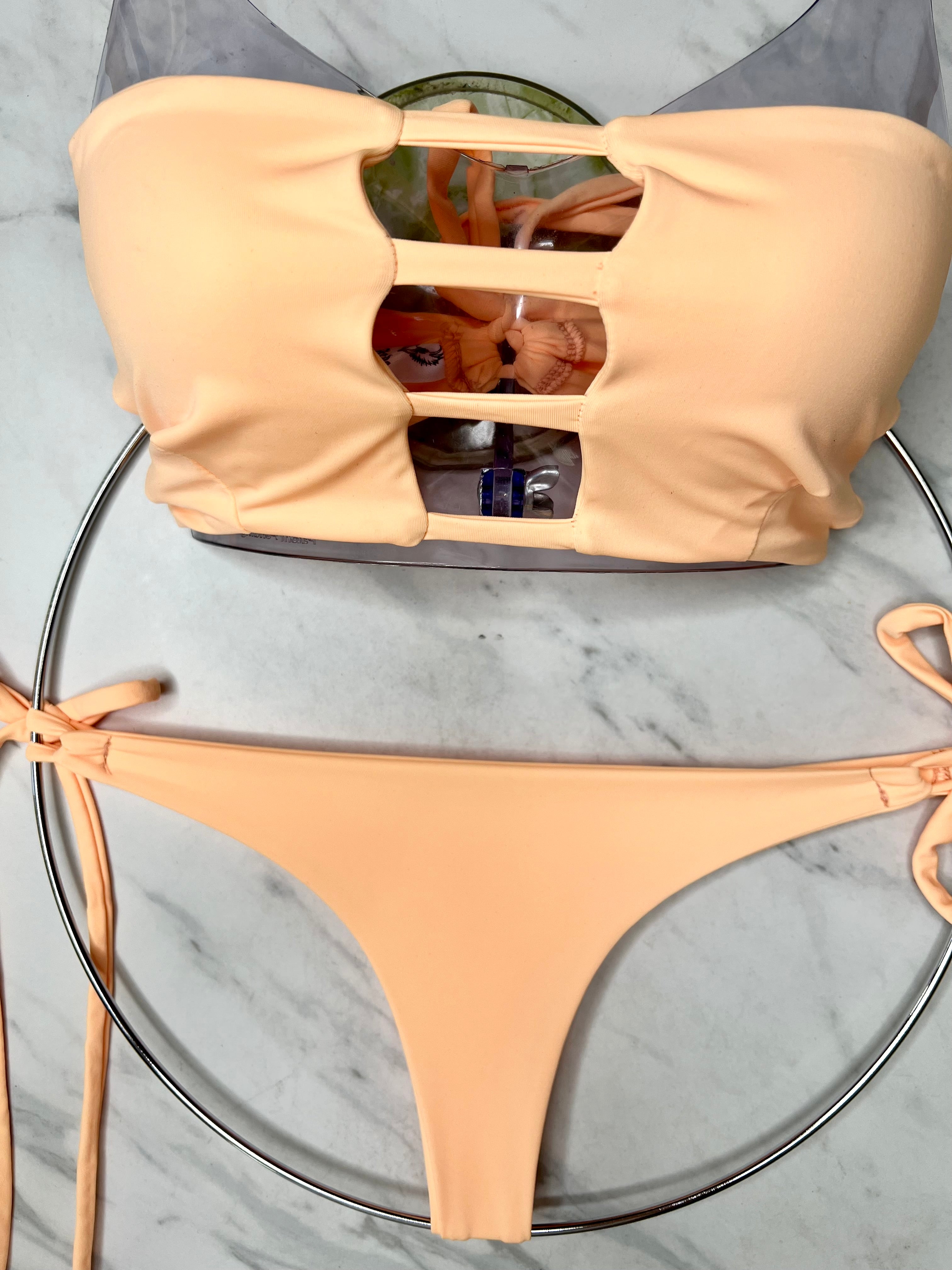Peach Pixie Micro Bottom – Fede Swimwear