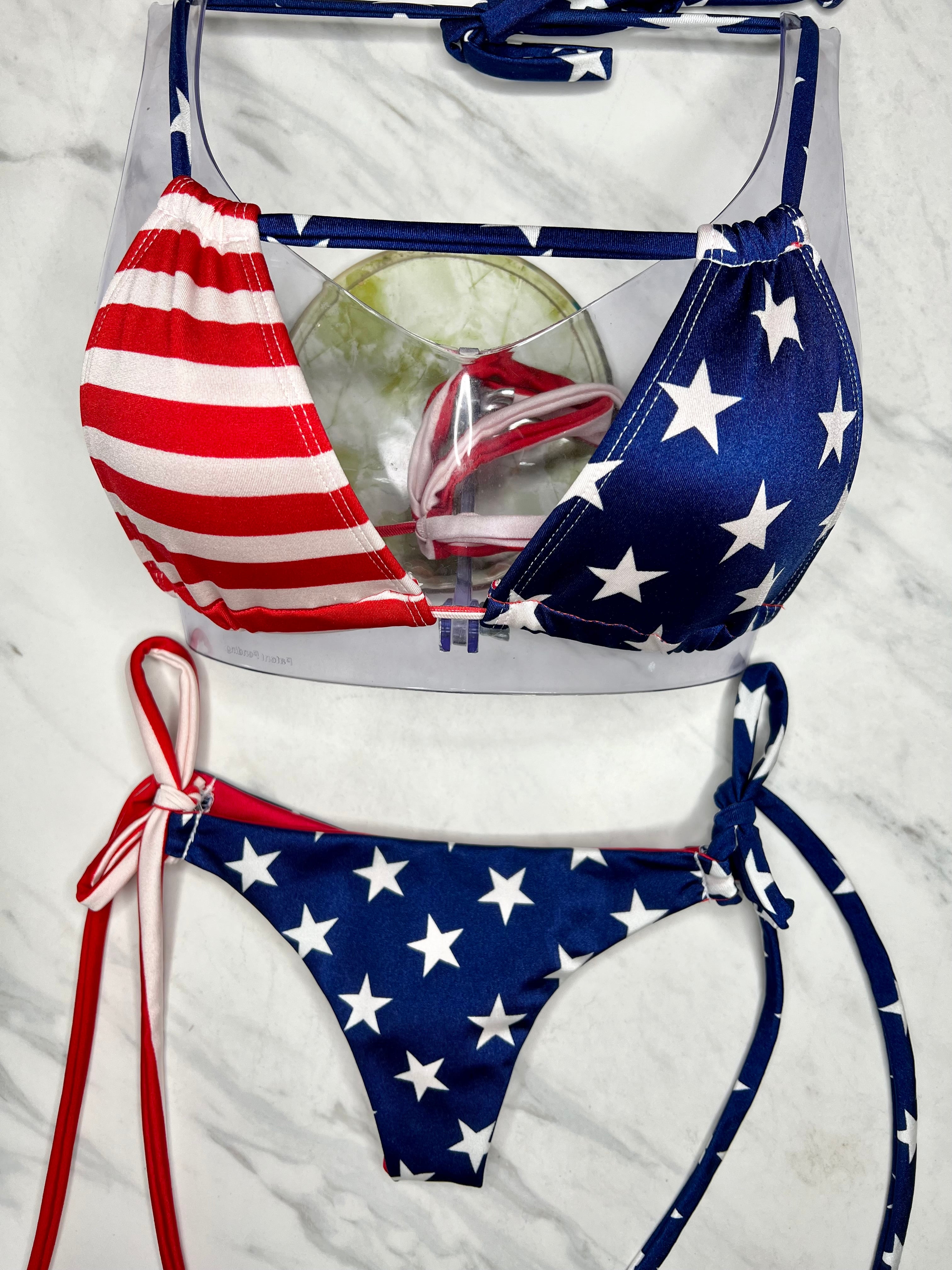 Stars & Stripes Convertible Top – Fede Swimwear